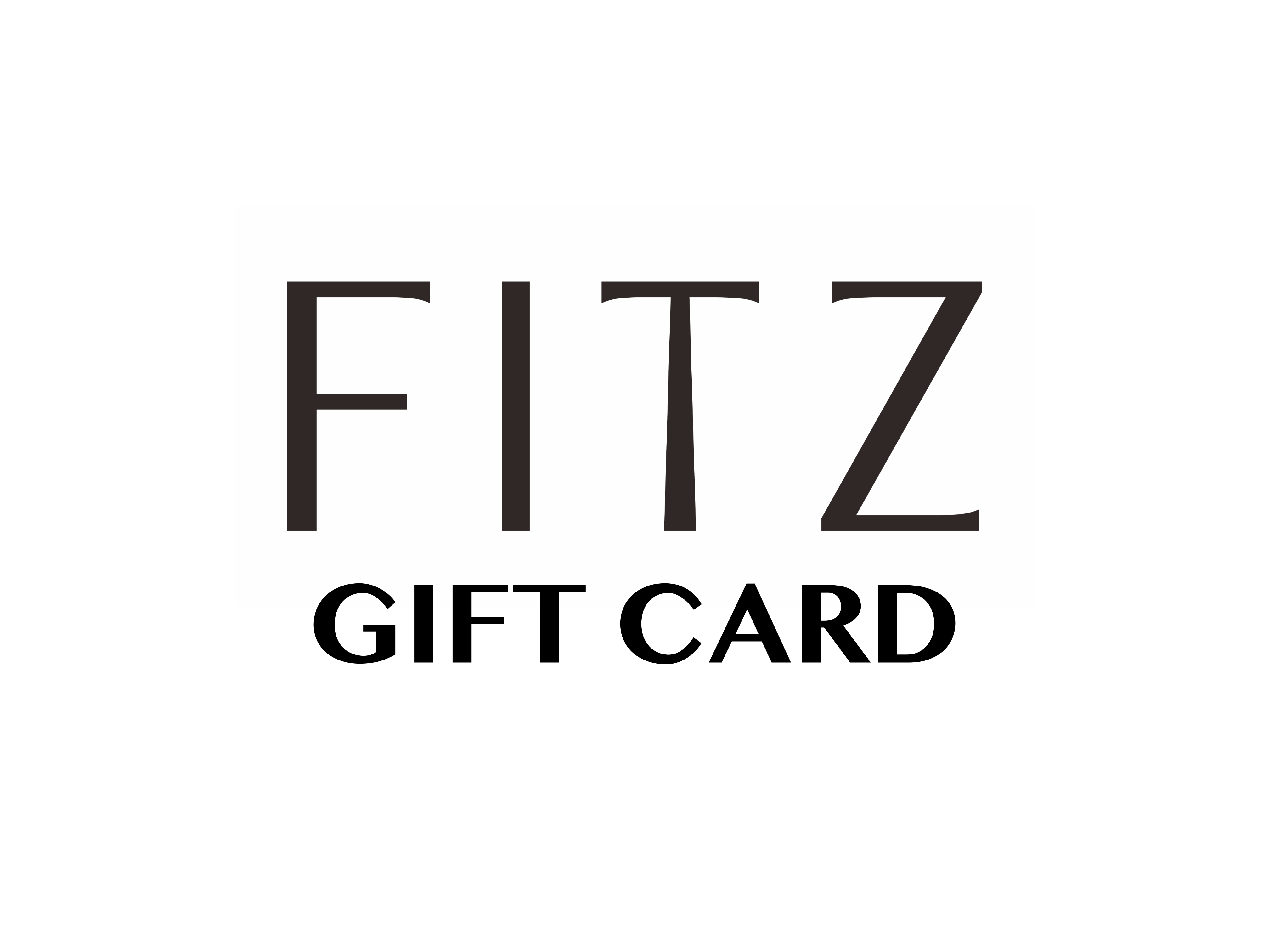 THE FITZ Gift Card – The Fitz Studio