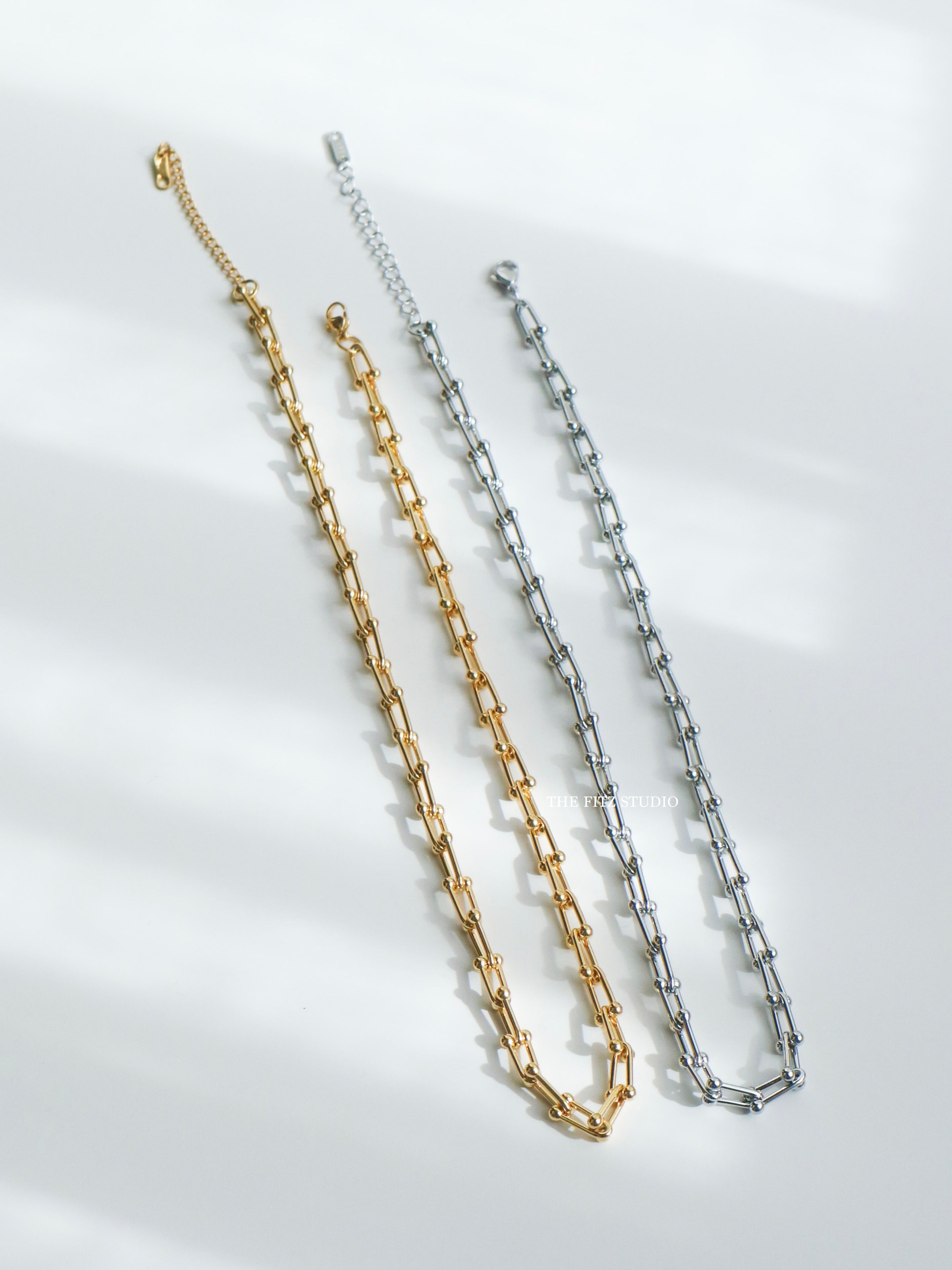 Luxury U Link Chain Necklace – The Fitz Studio