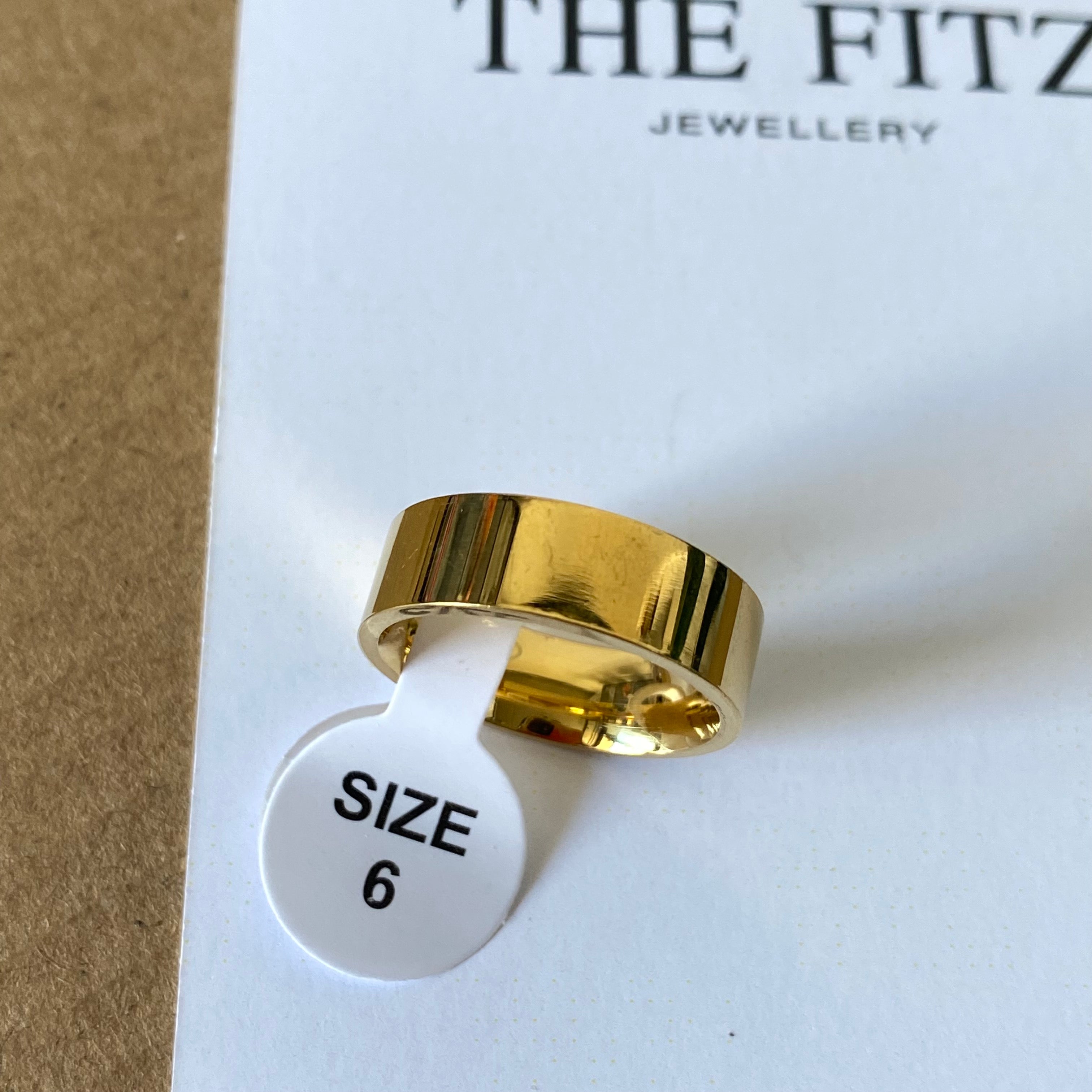 (T&C) Gold Basic Band Ring – The Fitz Studio