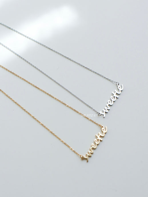 Waterproof Initial Necklace – The Fitz Studio